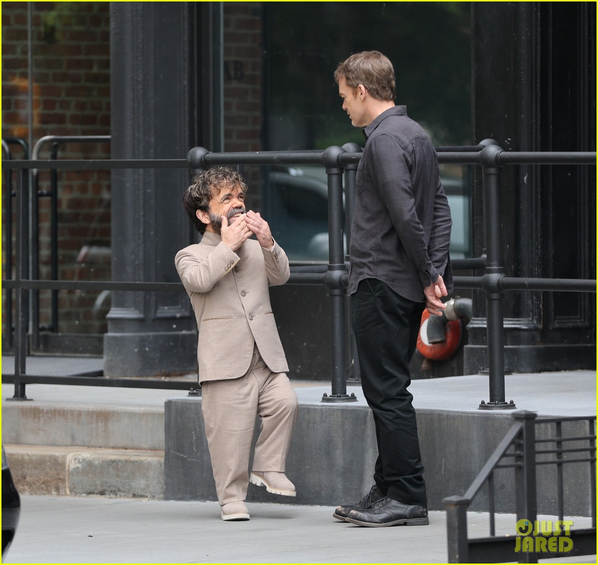 Michael C. Hall, Peter Dinklage, & Uma Thurman Film Scenes for 'Dexter: Resurrection' in NYC ...
