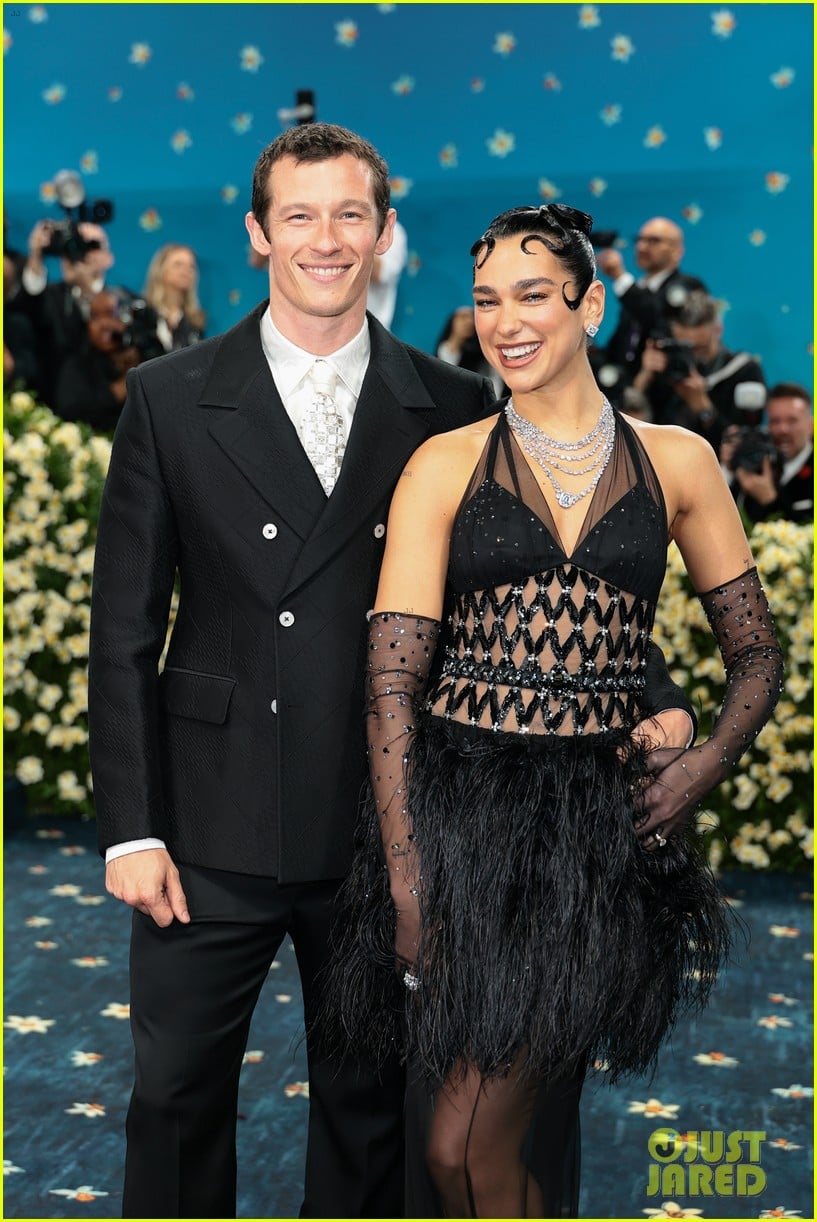 Dua Lipa & Rumored Fiancé Callum Turner Hit the Met Gala 2025 Red Carpet Together: Photo 5153257 ...
