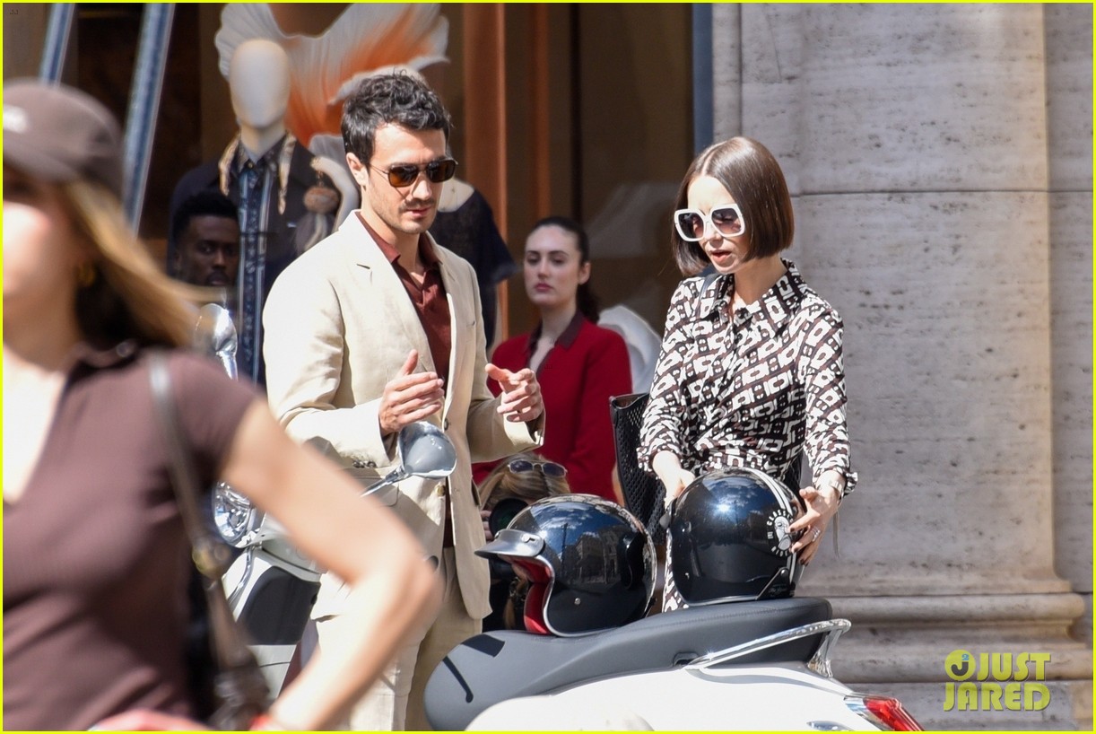 Lily Collins & Eugenio Franceschini Begin Filming 'Emily in Paris ...