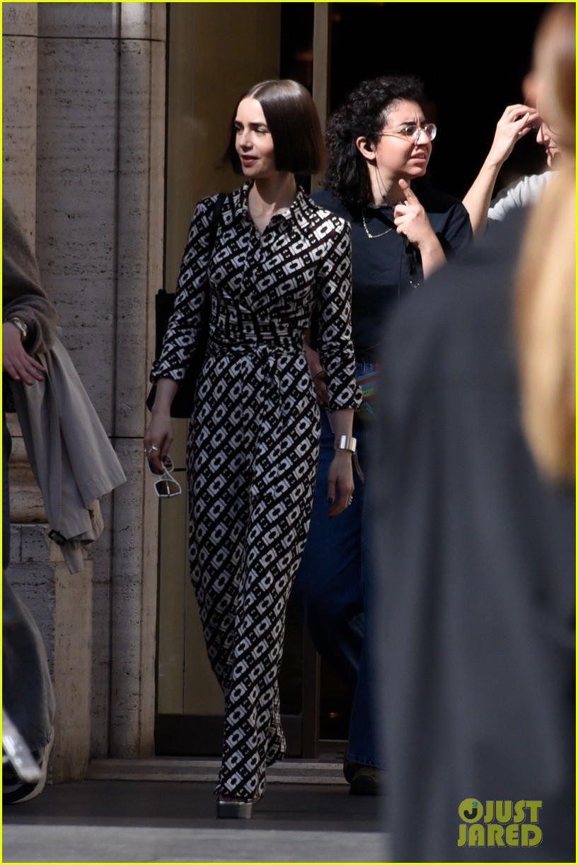 Lily Collins & Eugenio Franceschini Begin Filming 'Emily in Paris ...