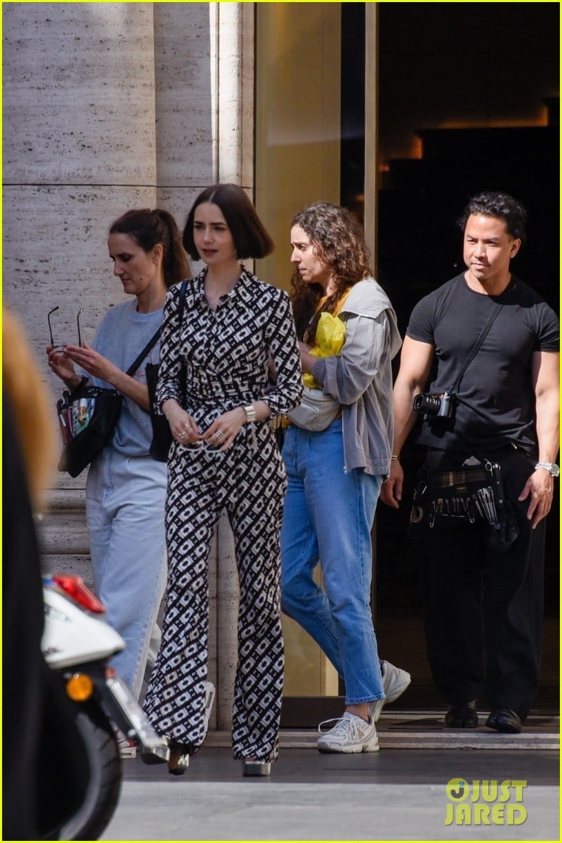 Lily Collins & Eugenio Franceschini Begin Filming 'Emily in Paris ...