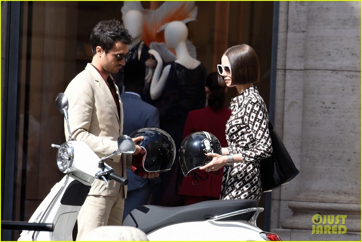 Lily Collins & Eugenio Franceschini Begin Filming 'Emily in Paris ...