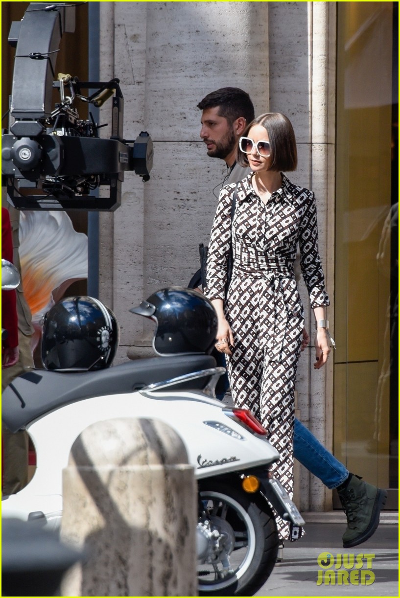 Lily Collins & Eugenio Franceschini Begin Filming 'Emily in Paris ...