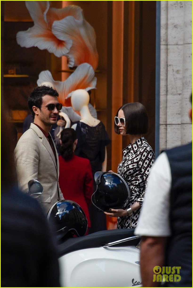 Lily Collins & Eugenio Franceschini Begin Filming 'Emily in Paris ...