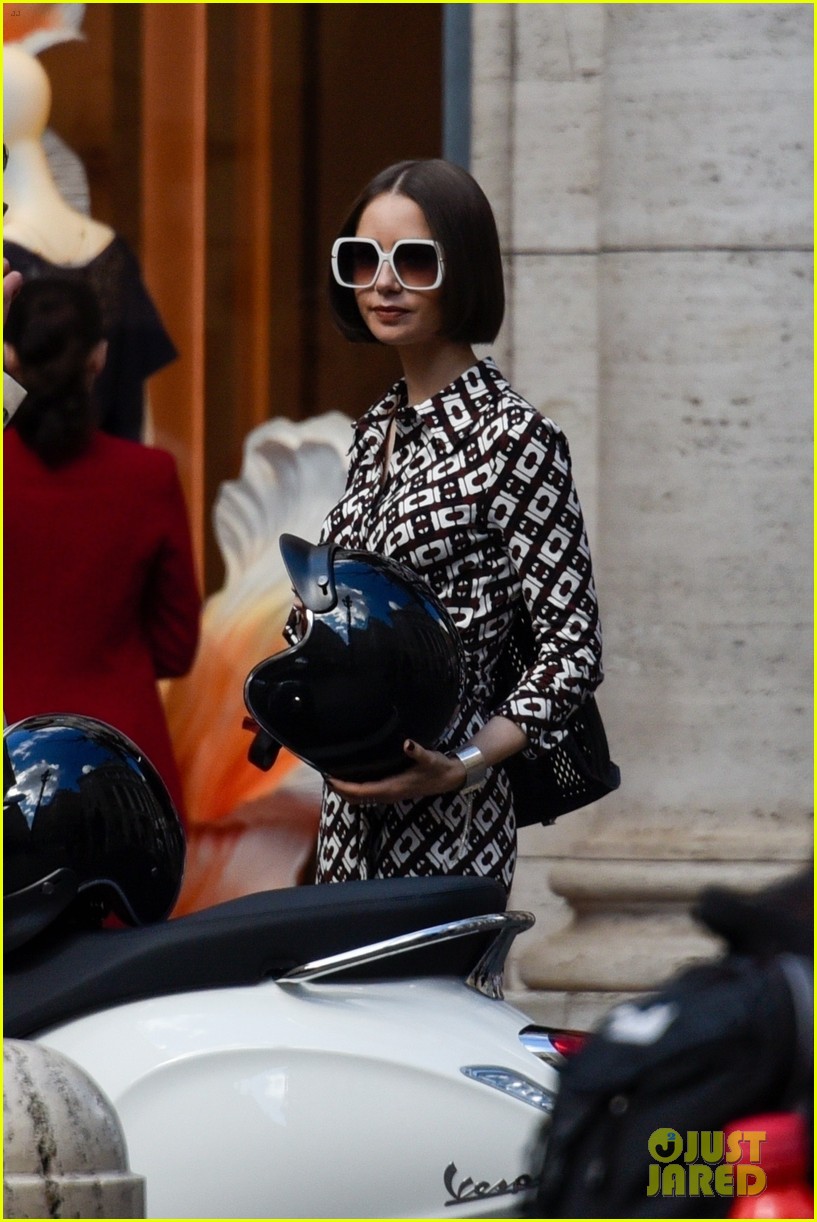 Lily Collins & Eugenio Franceschini Begin Filming 'Emily in Paris ...