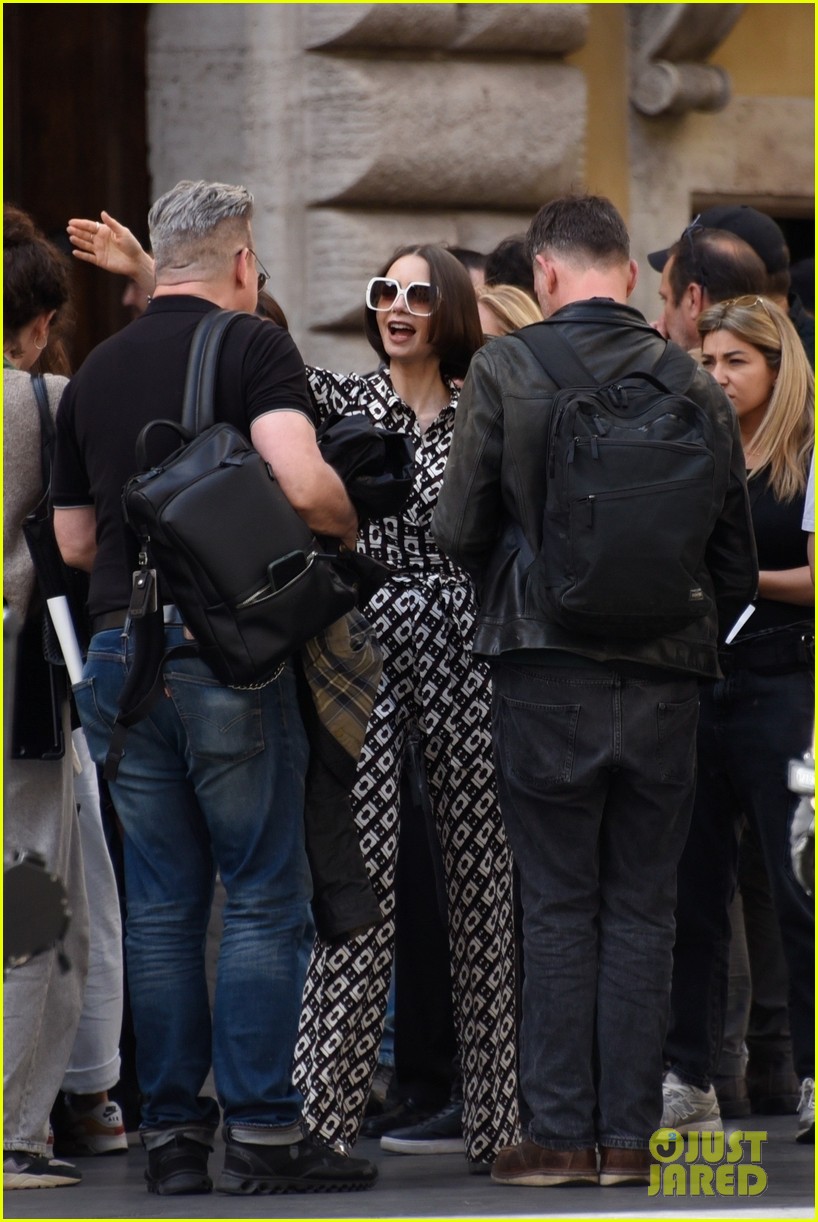 Lily Collins & Eugenio Franceschini Begin Filming 'Emily in Paris ...