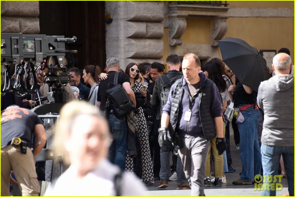 Lily Collins & Eugenio Franceschini Begin Filming 'Emily in Paris ...