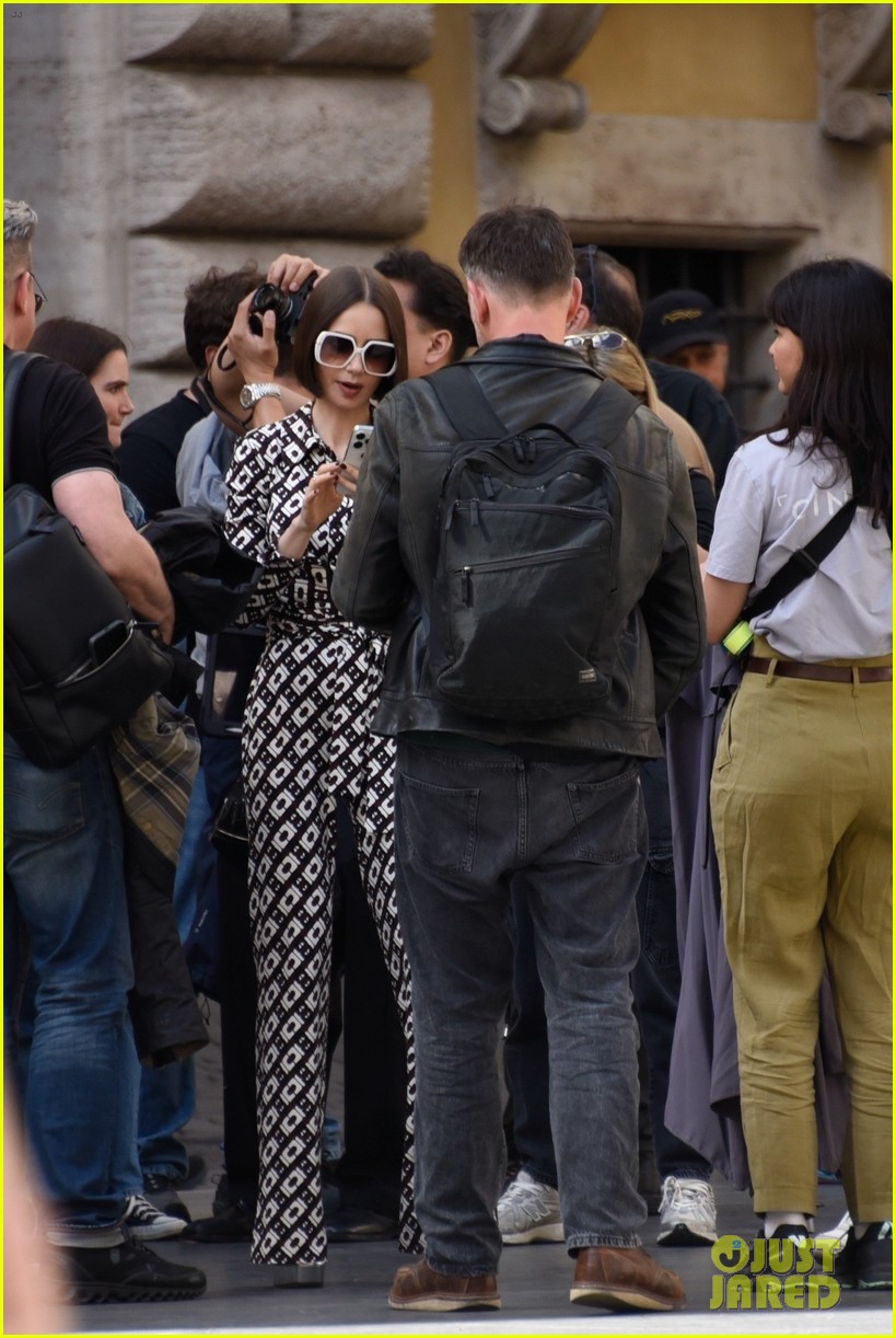 Lily Collins & Eugenio Franceschini Begin Filming 'Emily in Paris ...