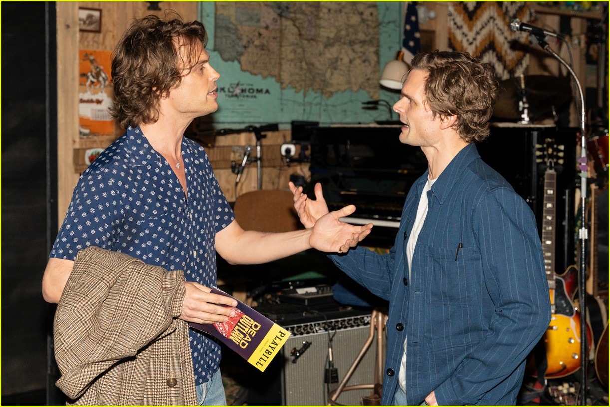 Matthew Gray Gubler Finally Meets His Broadway Doppelganger, Andrew Durand, at New Musical 'Dead ...