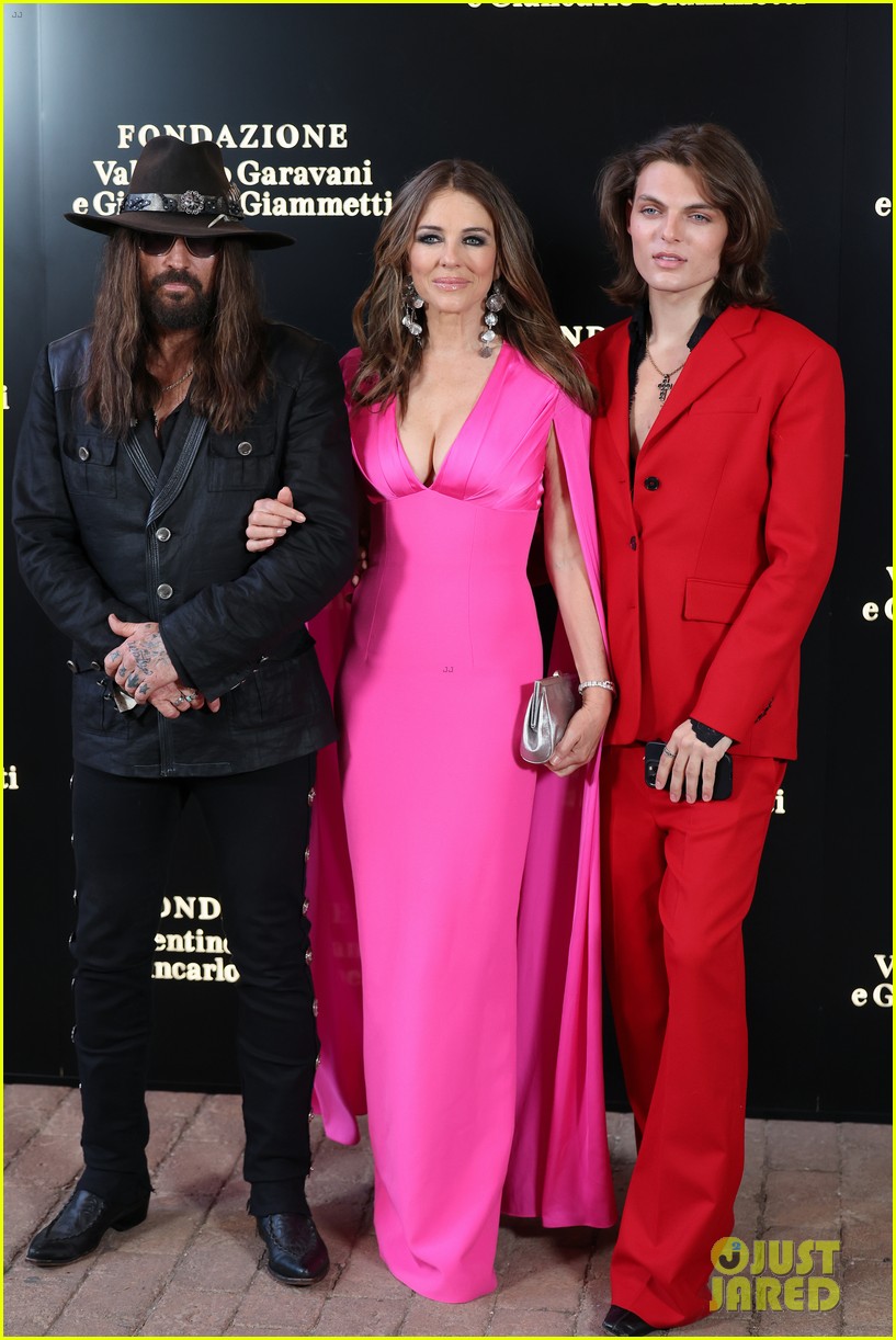 Billy Ray Cyrus & Elizabeth Hurley Make Red Carpet Debut at Orizzonti ...