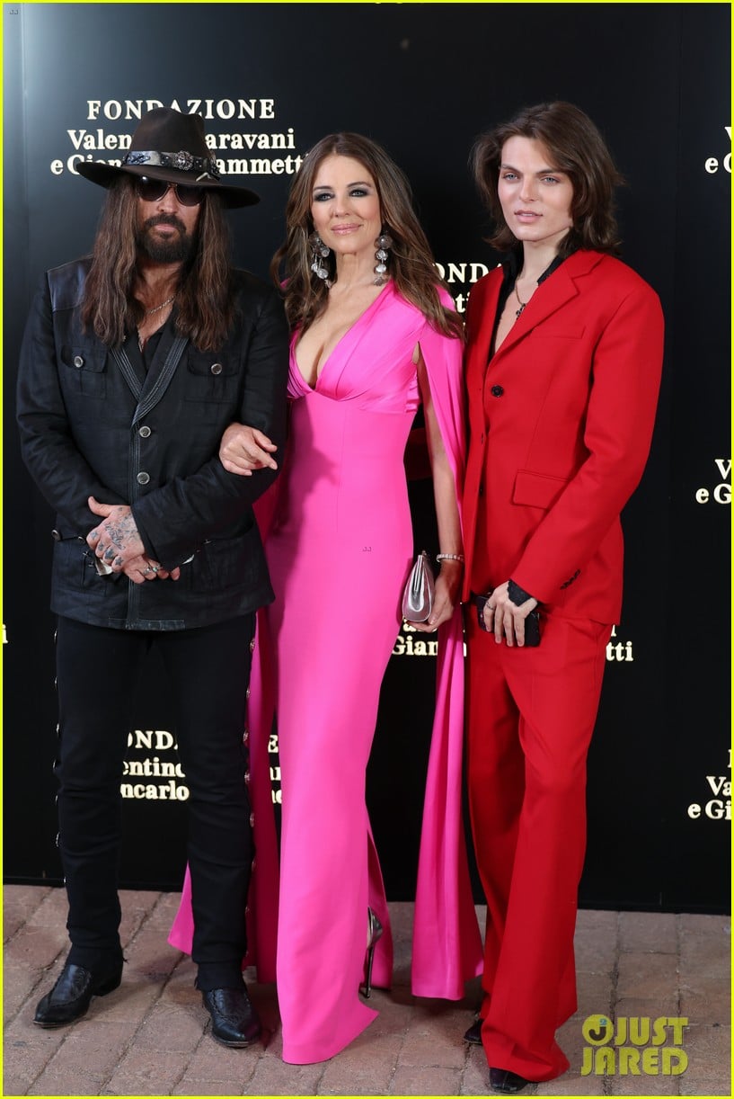Billy Ray Cyrus & Elizabeth Hurley Make Red Carpet Debut at Orizzonti ...