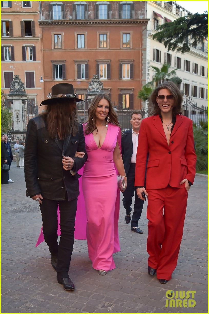 Billy Ray Cyrus & Elizabeth Hurley Make Red Carpet Debut at Orizzonti ...