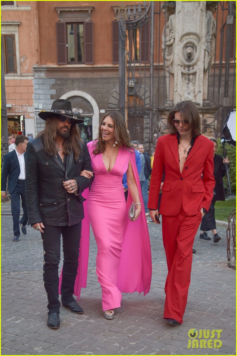 Billy Ray Cyrus & Elizabeth Hurley Make Red Carpet Debut at Orizzonti ...