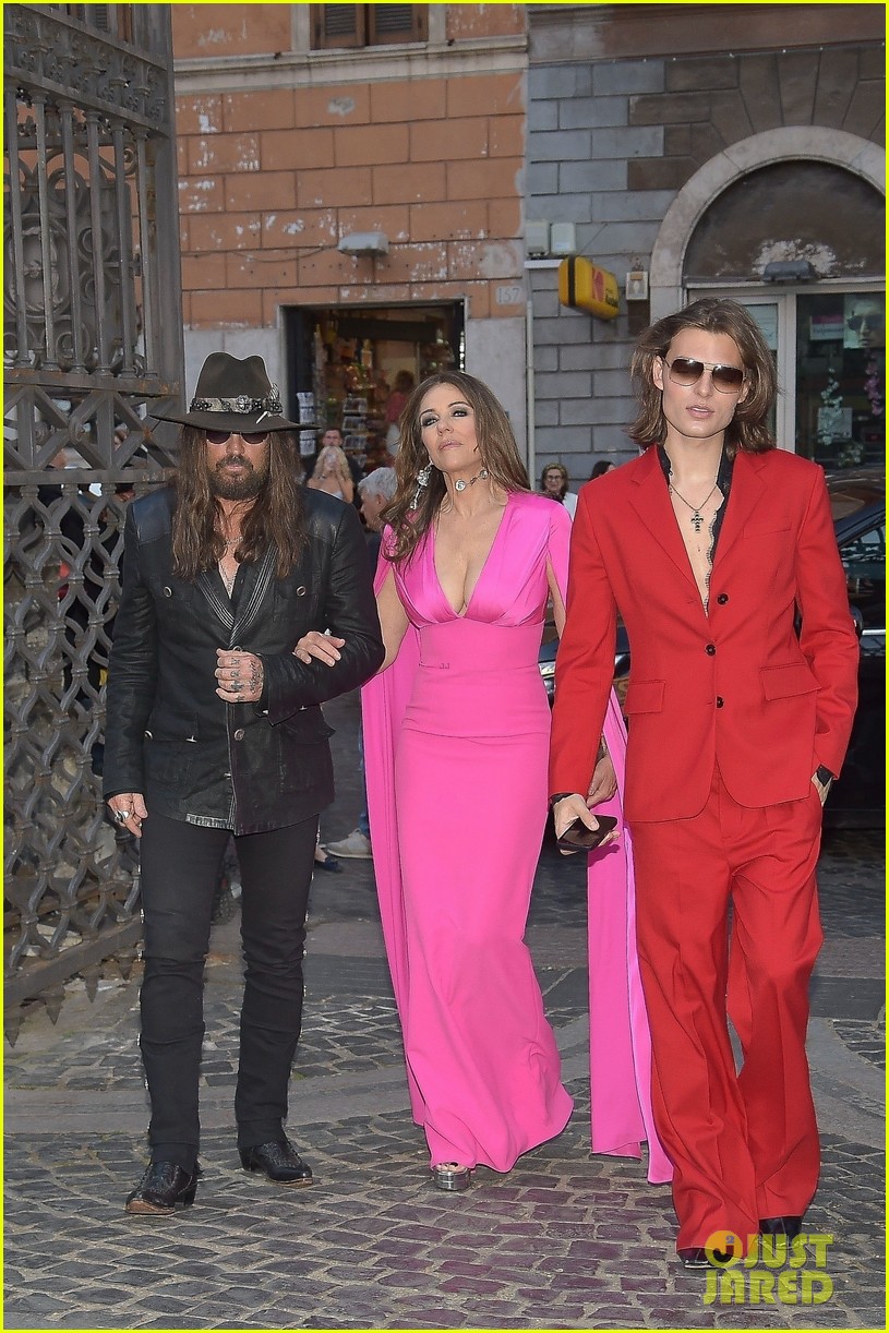 Billy Ray Cyrus & Elizabeth Hurley Make Red Carpet Debut at Orizzonti ...