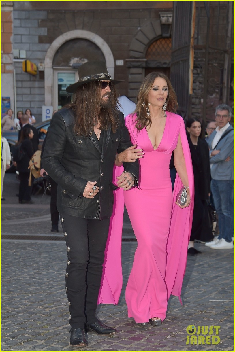 Billy Ray Cyrus & Elizabeth Hurley Make Red Carpet Debut at Orizzonti ...