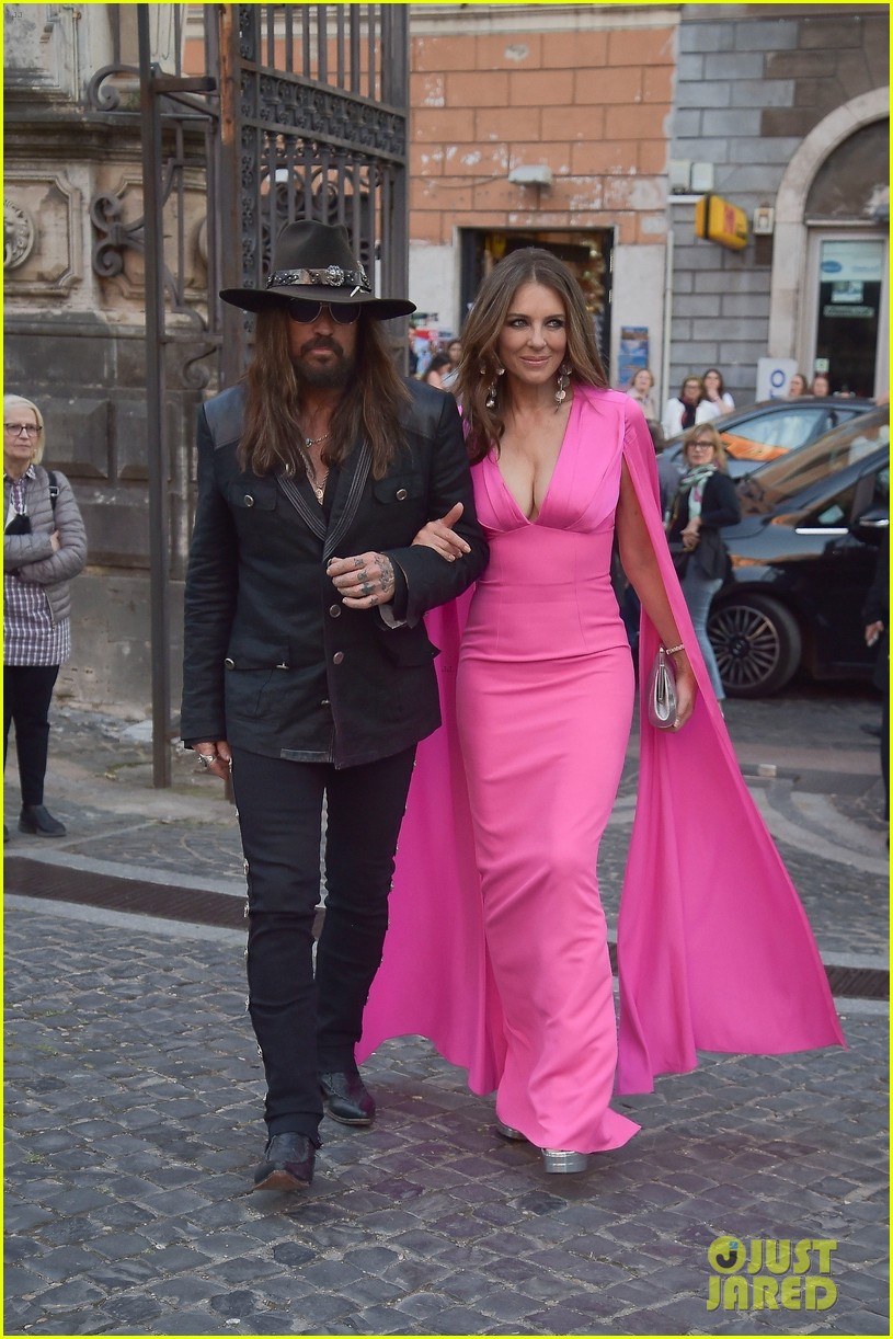 Billy Ray Cyrus & Elizabeth Hurley Make Red Carpet Debut at Orizzonti ...