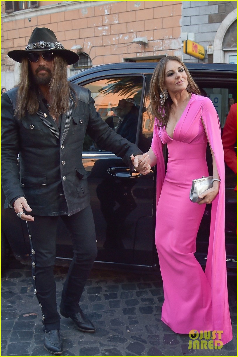 Billy Ray Cyrus & Elizabeth Hurley Make Red Carpet Debut at Orizzonti ...