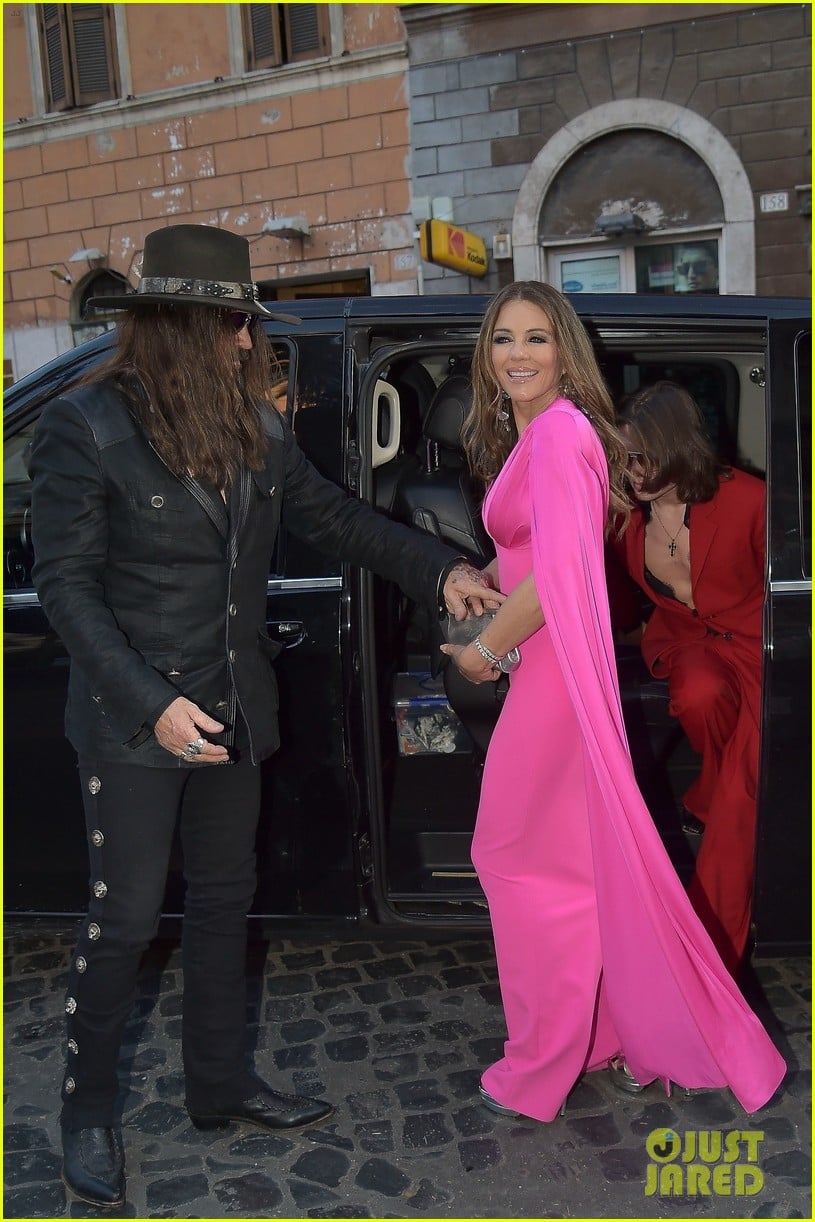 Billy Ray Cyrus & Elizabeth Hurley Make Red Carpet Debut at Orizzonti ...