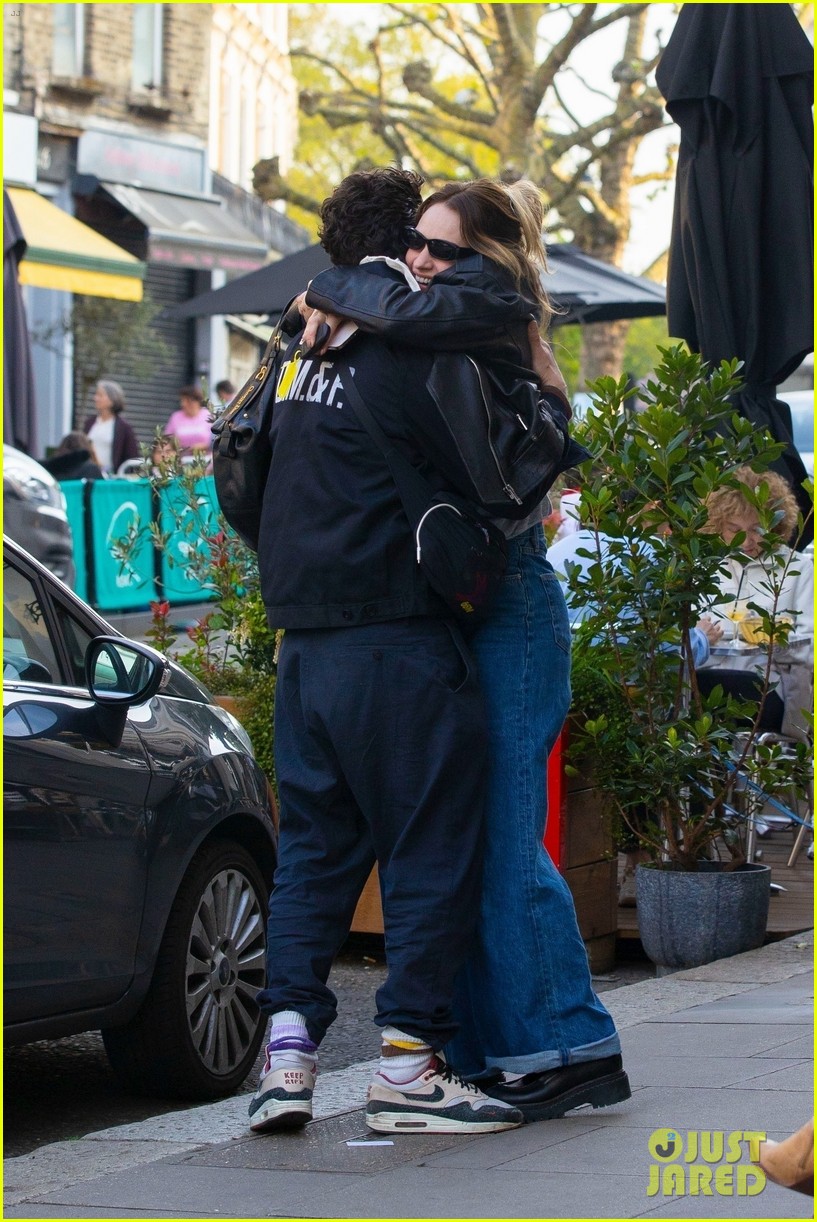 Lily James & Dominic Cooper Look Elated to Run In to One Another, Share ...