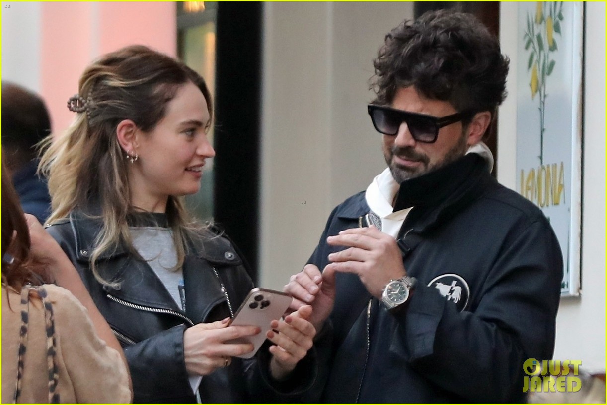 Lily James & Dominic Cooper Look Elated to Run In to One Another, Share ...