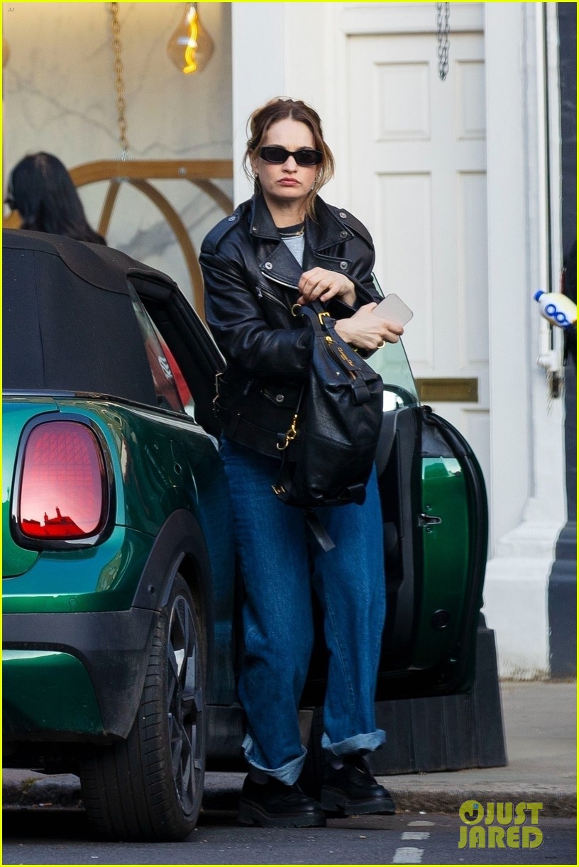 Lily James & Dominic Cooper Look Elated to Run In to One Another, Share ...