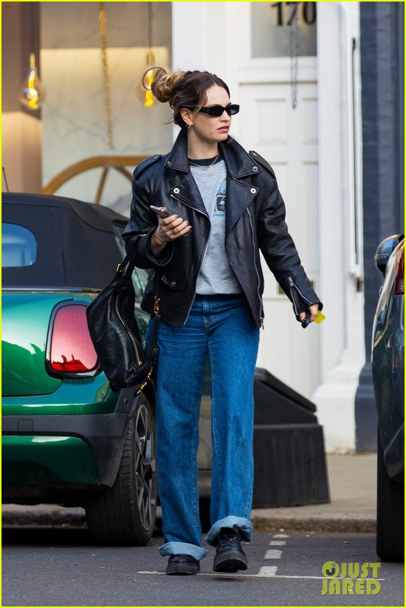 Lily James & Dominic Cooper Look Elated to Run In to One Another, Share ...