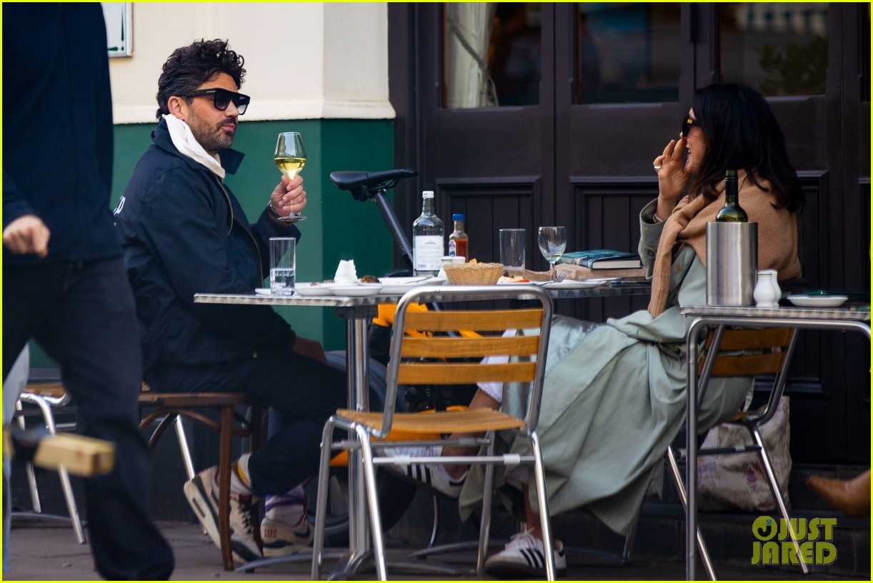 Lily James & Dominic Cooper Look Elated to Run In to One Another, Share ...