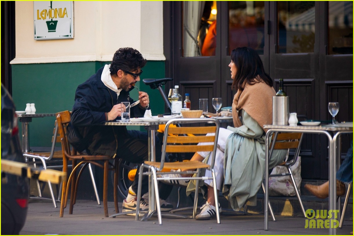 Lily James & Dominic Cooper Look Elated to Run In to One Another, Share ...