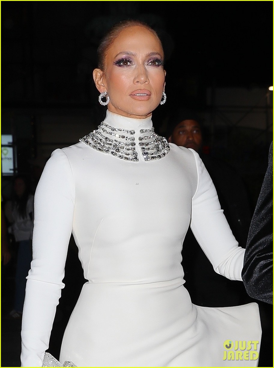 Jennifer Lopez Changes Into Chic White Dress for John Kander's 98th ...