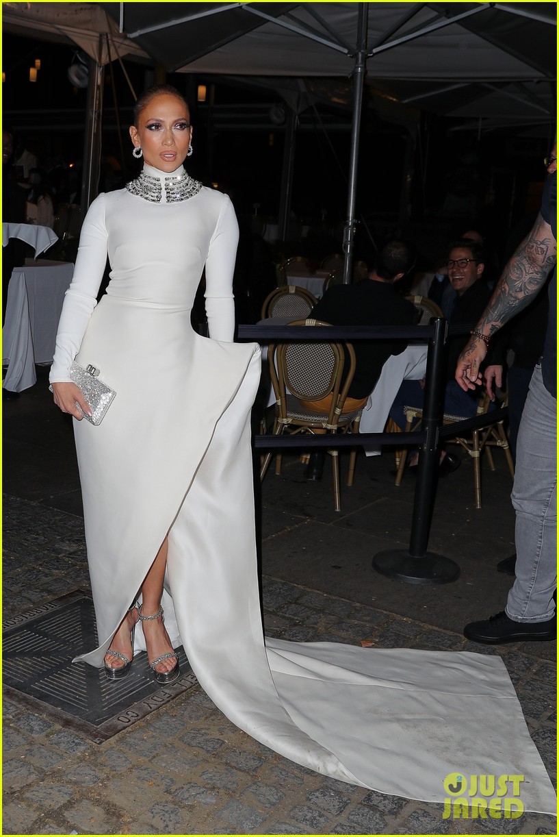 Jennifer Lopez Changes Into Chic White Dress for John Kander's 98th ...