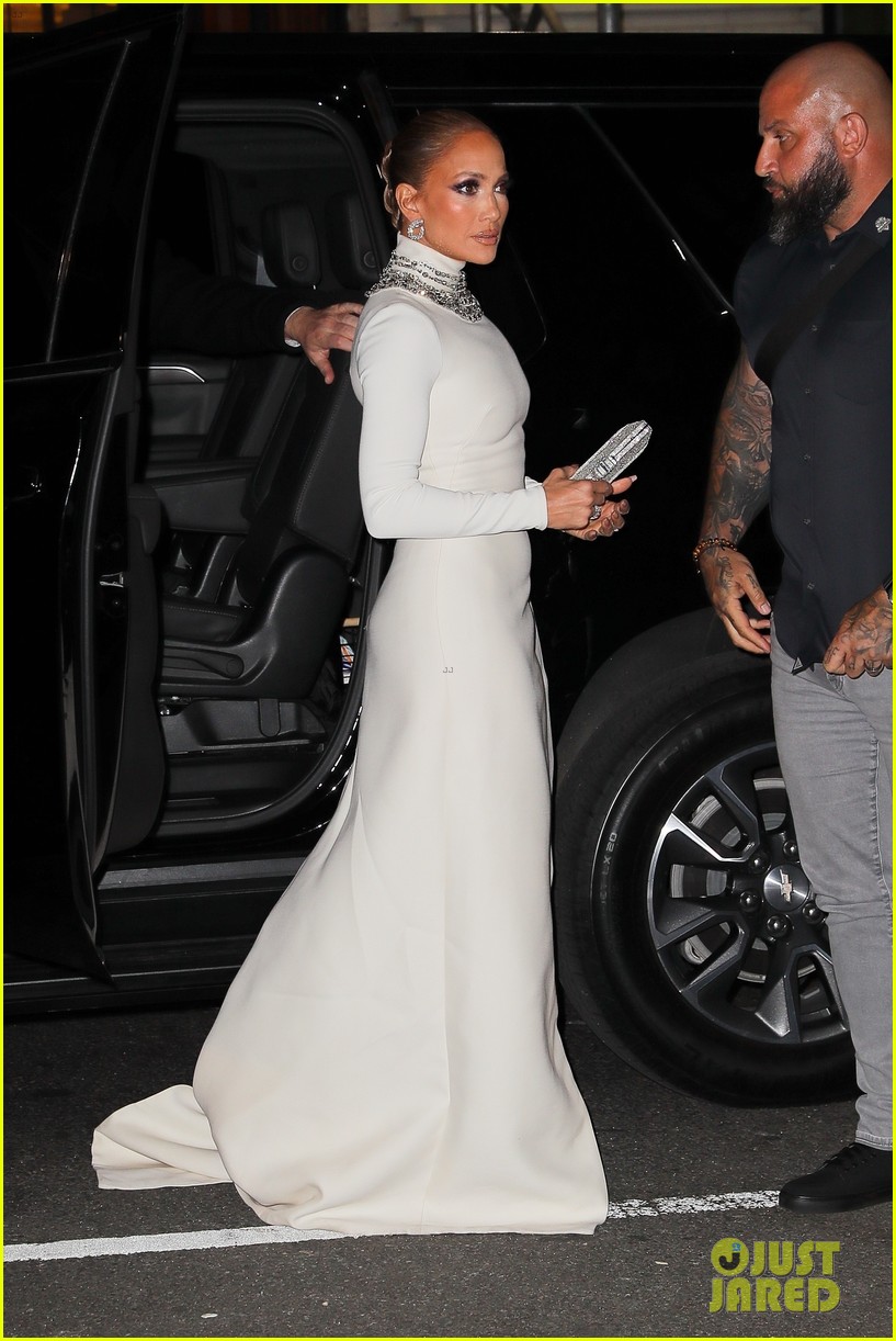 Jennifer Lopez Changes Into Chic White Dress for John Kander's 98th ...