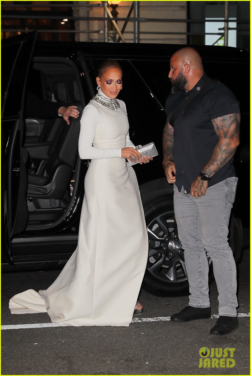 Jennifer Lopez Changes Into Chic White Dress for John Kander's 98th ...