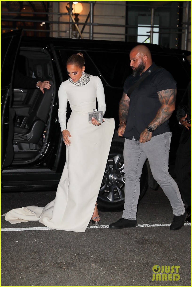 Jennifer Lopez Changes Into Chic White Dress for John Kander's 98th ...