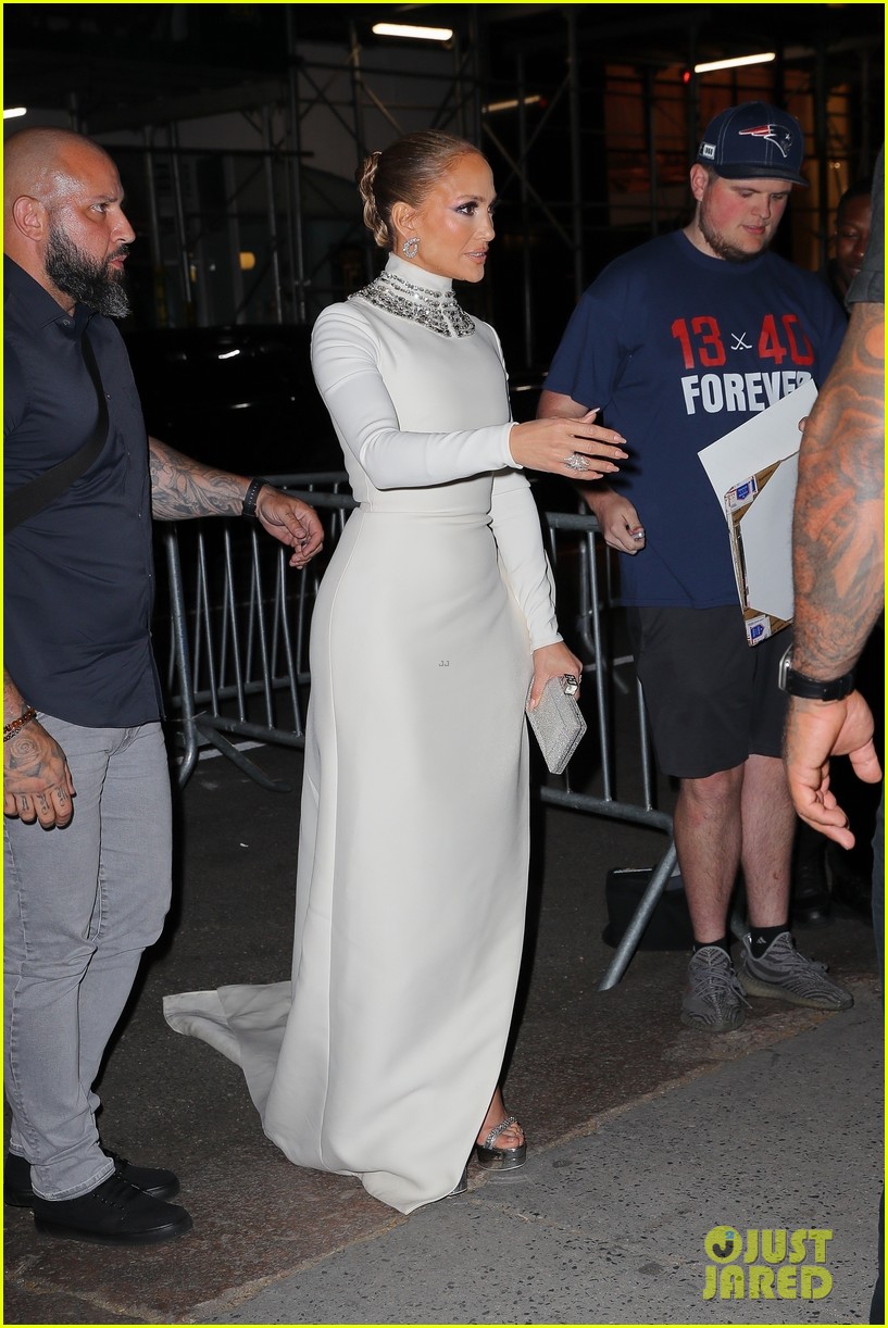 Jennifer Lopez Changes Into Chic White Dress for John Kander's 98th ...