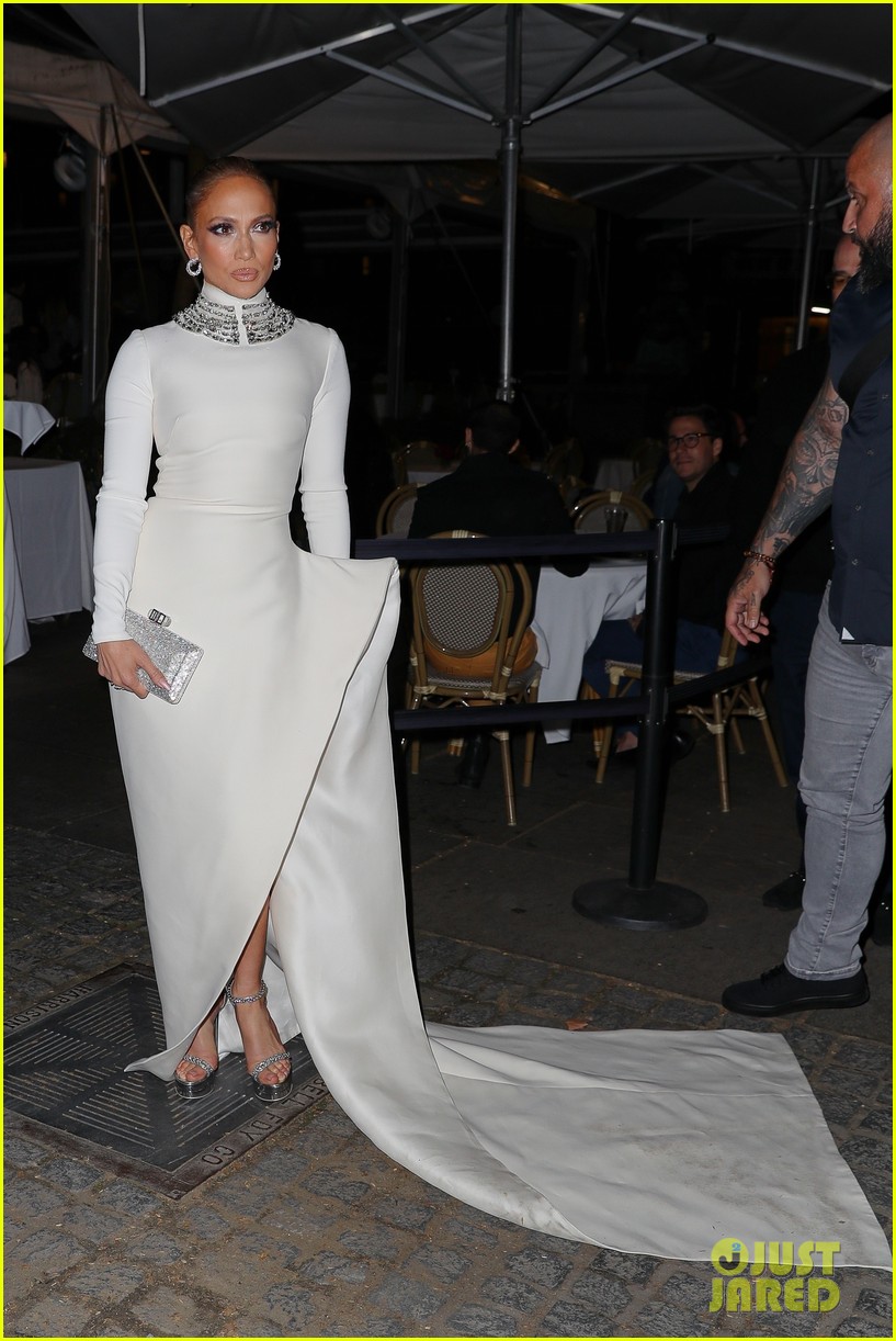 Jennifer Lopez Changes Into Chic White Dress for John Kander's 98th ...