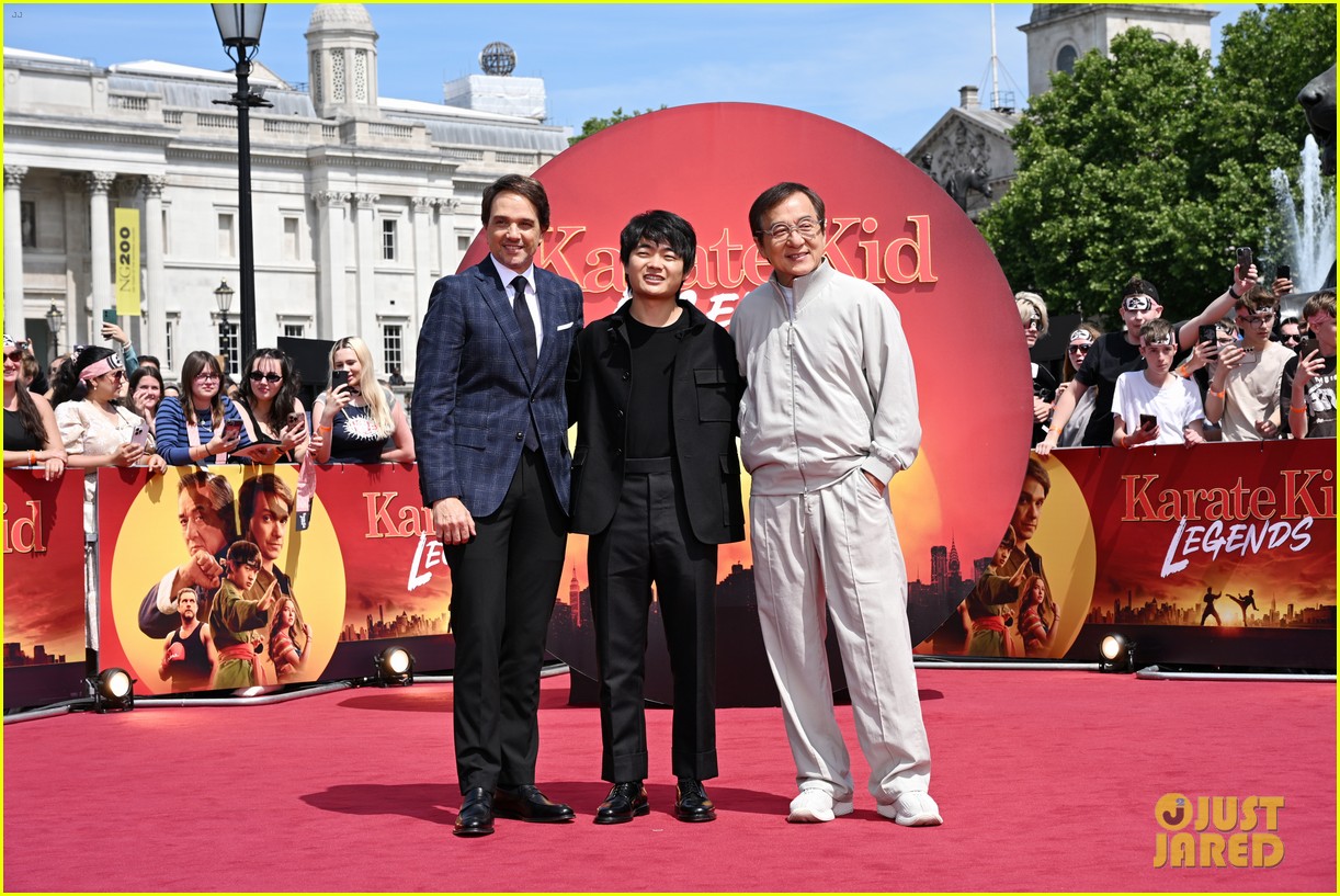 Ralph Macchio, Ben Wang, & Jackie Chan Bring 'Karate Kid: Legends' to London!: Photo 5161015 ...