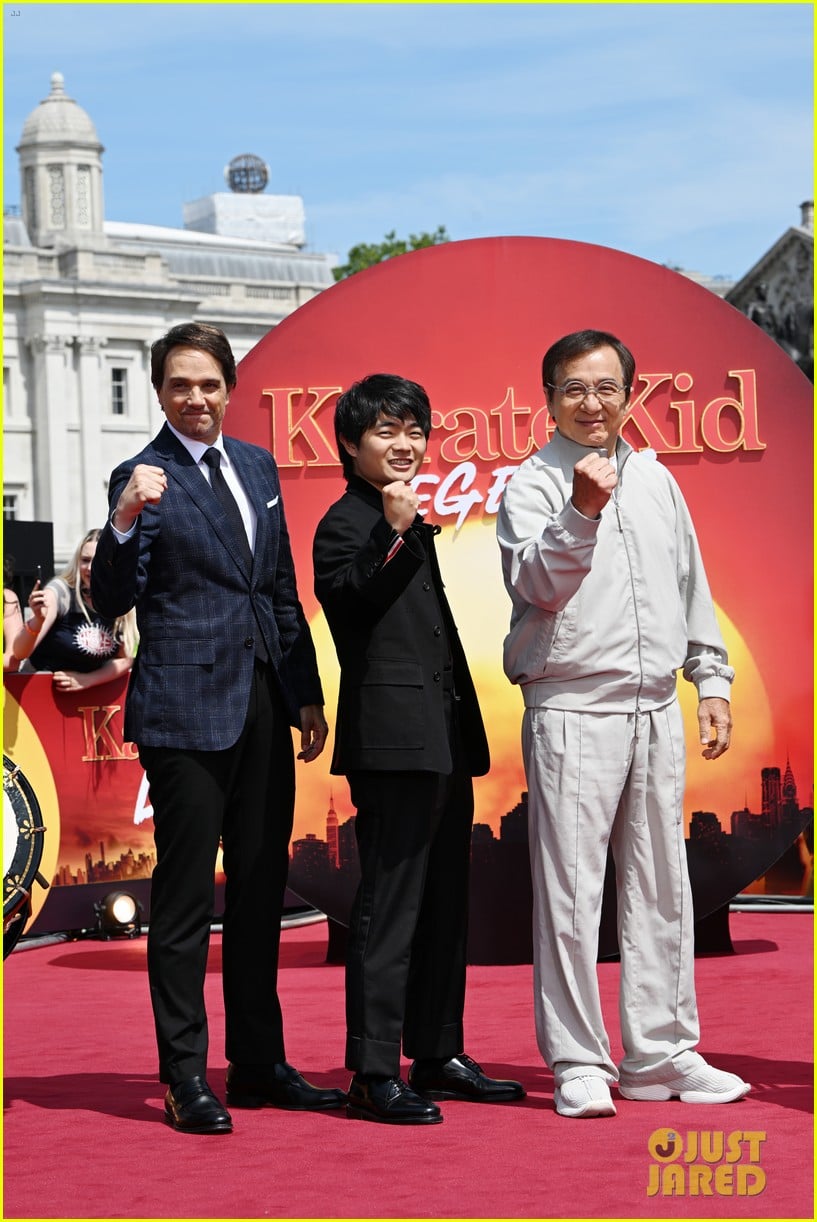 Ralph Macchio, Ben Wang, & Jackie Chan Bring 'Karate Kid: Legends' to London!: Photo 5161030 ...