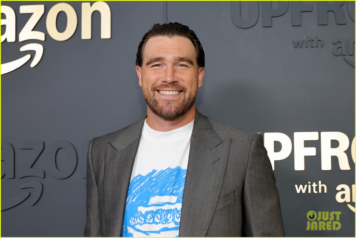 Travis Kelce & Jason Kelce Hit the Red Carpet Together at Amazon ...