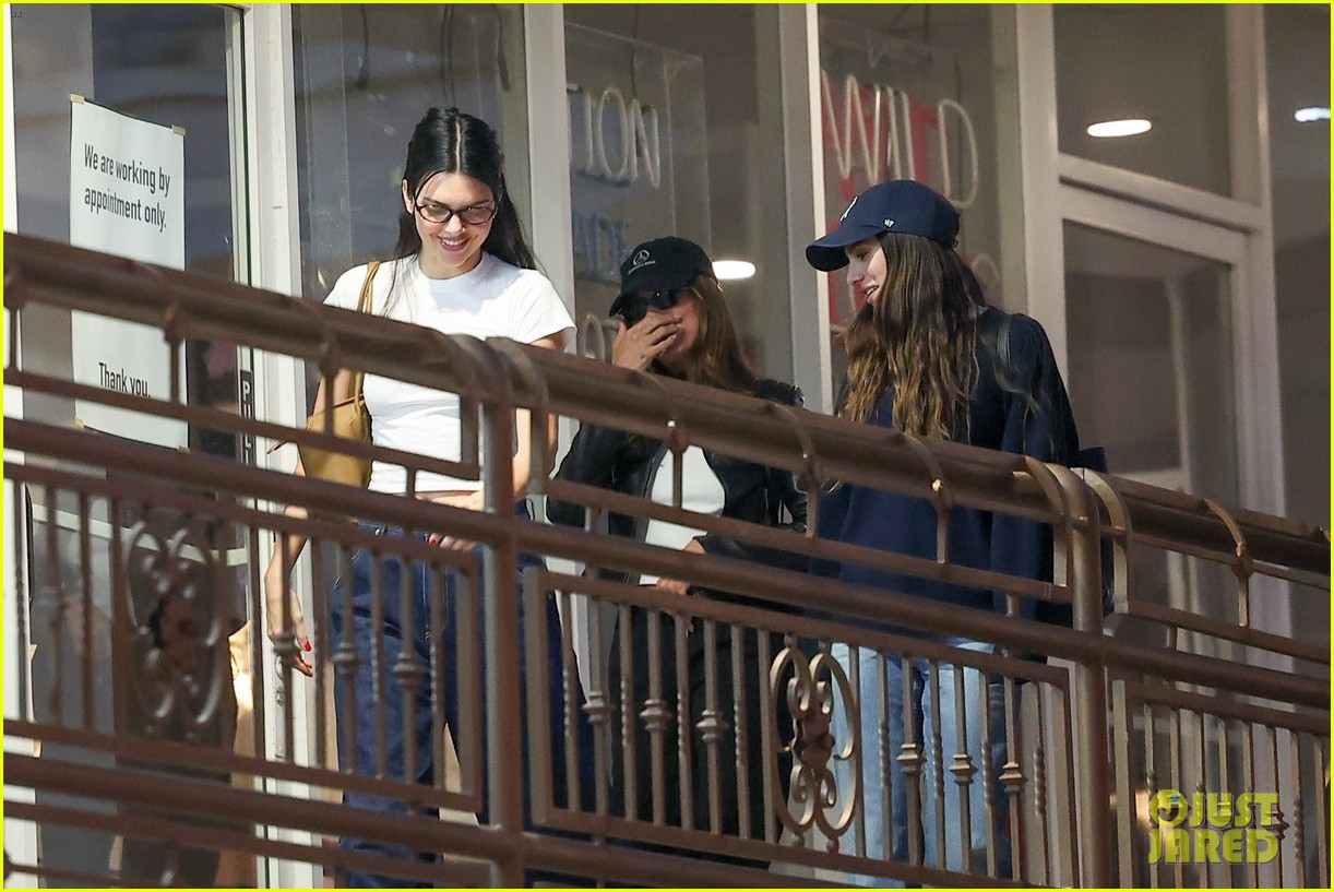 Kendall Jenner & Hailey Bieber Step Out for Dinner at Celeb Hotspot Sushi Park in WeHo: Photo ...