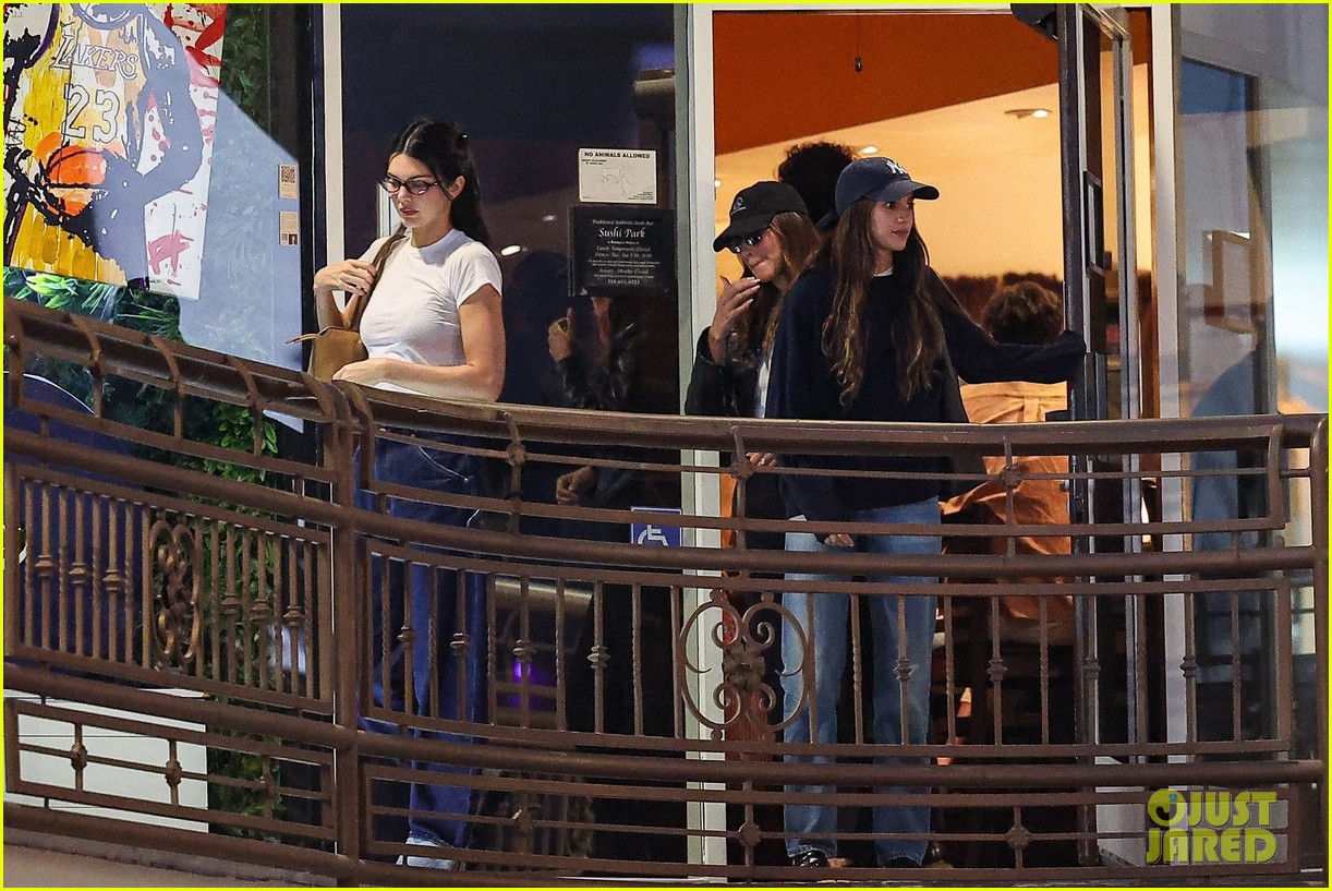 Kendall Jenner & Hailey Bieber Step Out for Dinner at Celeb Hotspot Sushi Park in WeHo: Photo ...