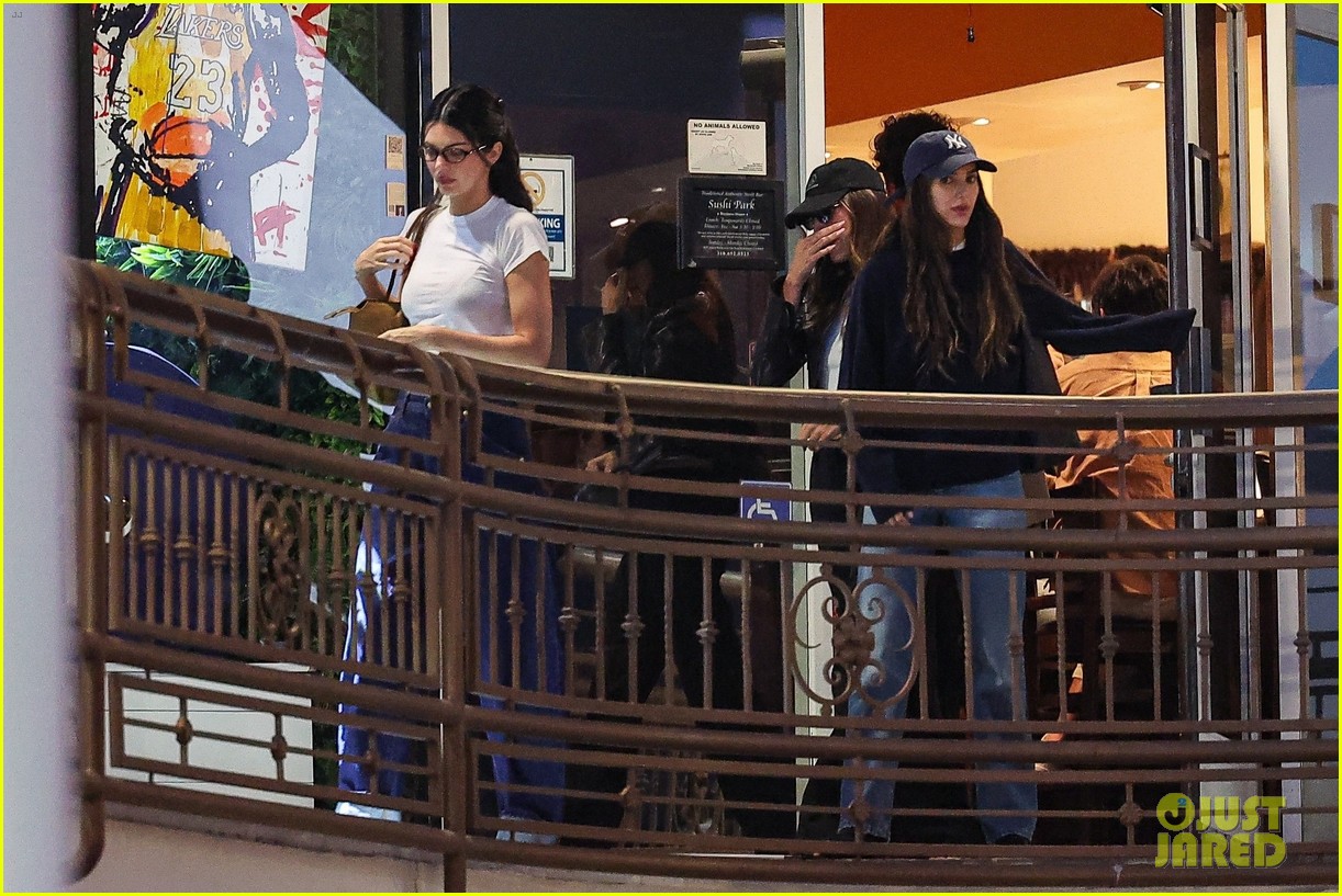 Kendall Jenner & Hailey Bieber Step Out for Dinner at Celeb Hotspot Sushi Park in WeHo: Photo ...