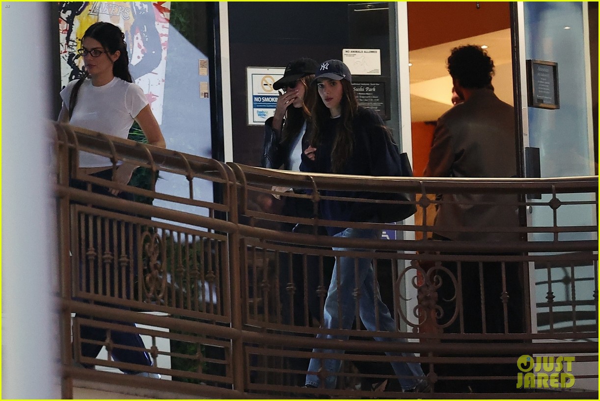 Kendall Jenner & Hailey Bieber Step Out for Dinner at Celeb Hotspot Sushi Park in WeHo: Photo ...