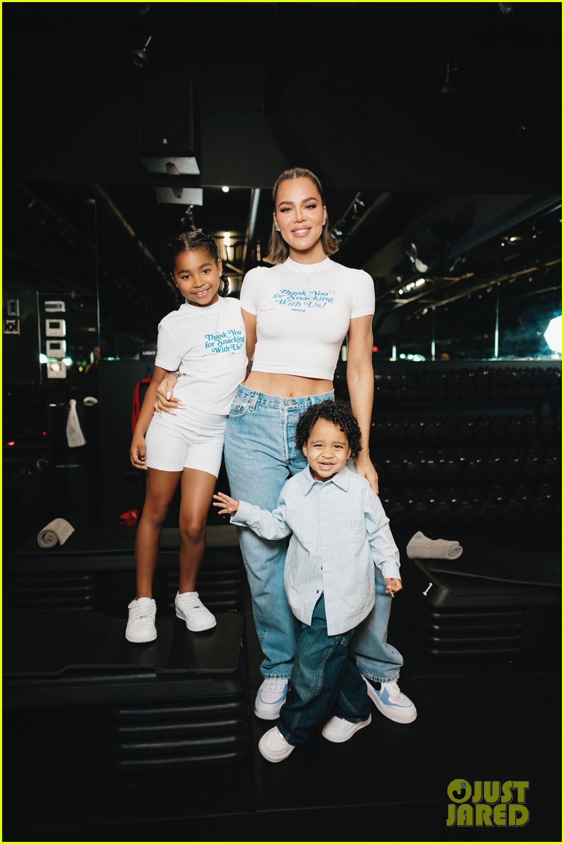 Khloe Kardashian is Joined by Kids True & Tatum at Khloud Protein ...