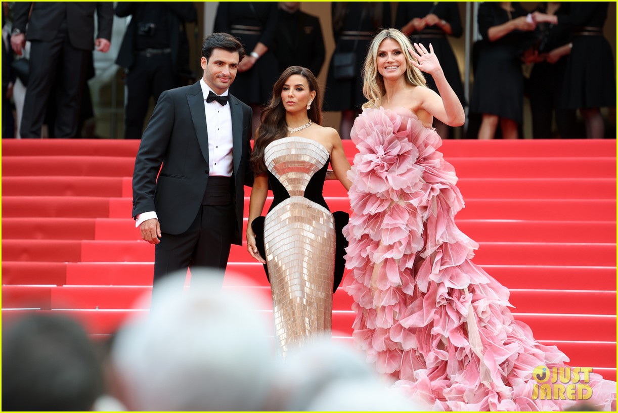 Eva Longoria & Heidi Klum Hit Cannes 2025 Film Festival Opening Ceremony with Carlos Sainz Jr ...