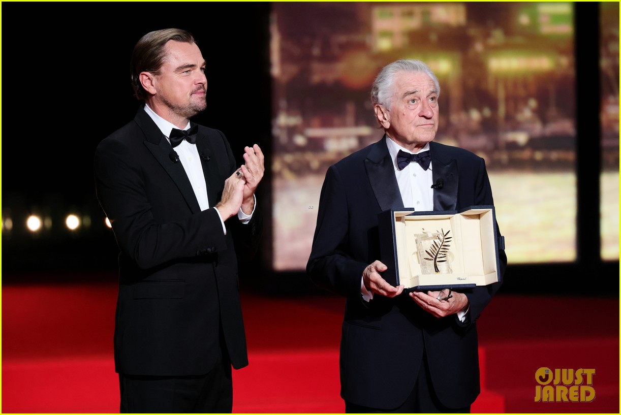 Leonardo DiCaprio Presents Robert De Niro with Cannes' Honorary Palme d’Or, Robert Uses Speech ...