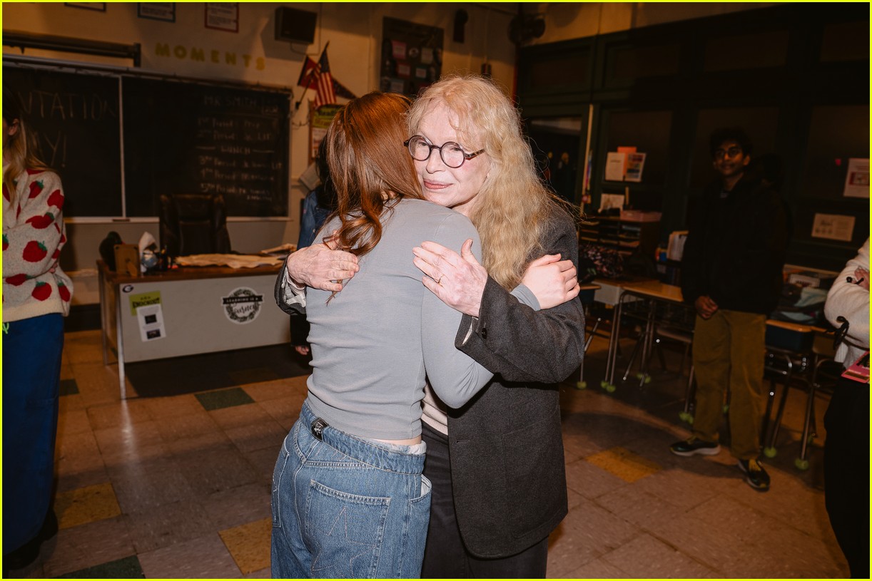 Mia Farrow Visits Fellow Tony Nominee Sadie Sink at Broadway's 'John ...