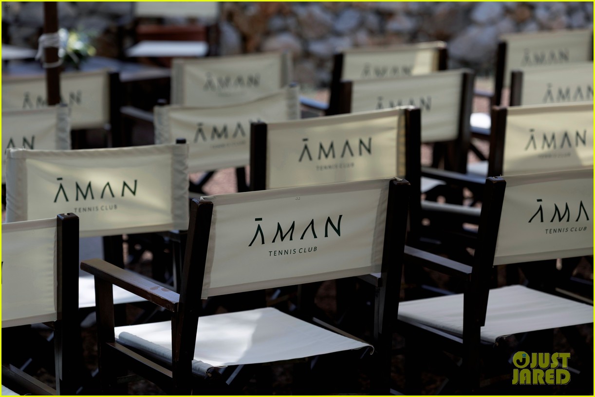 Photo: novac djokovic eddie redmayne aman tennis club launch 127 ...