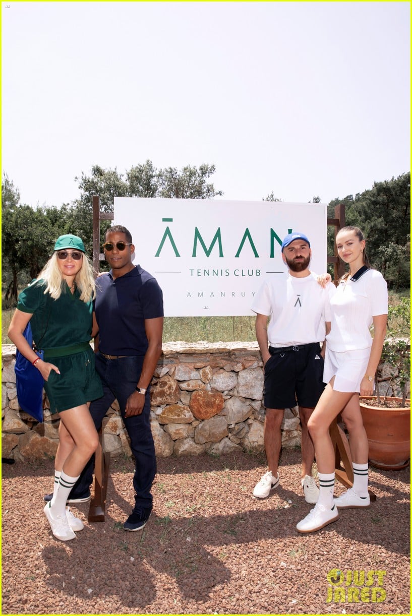 Photo: novac djokovic eddie redmayne aman tennis club launch 153 ...