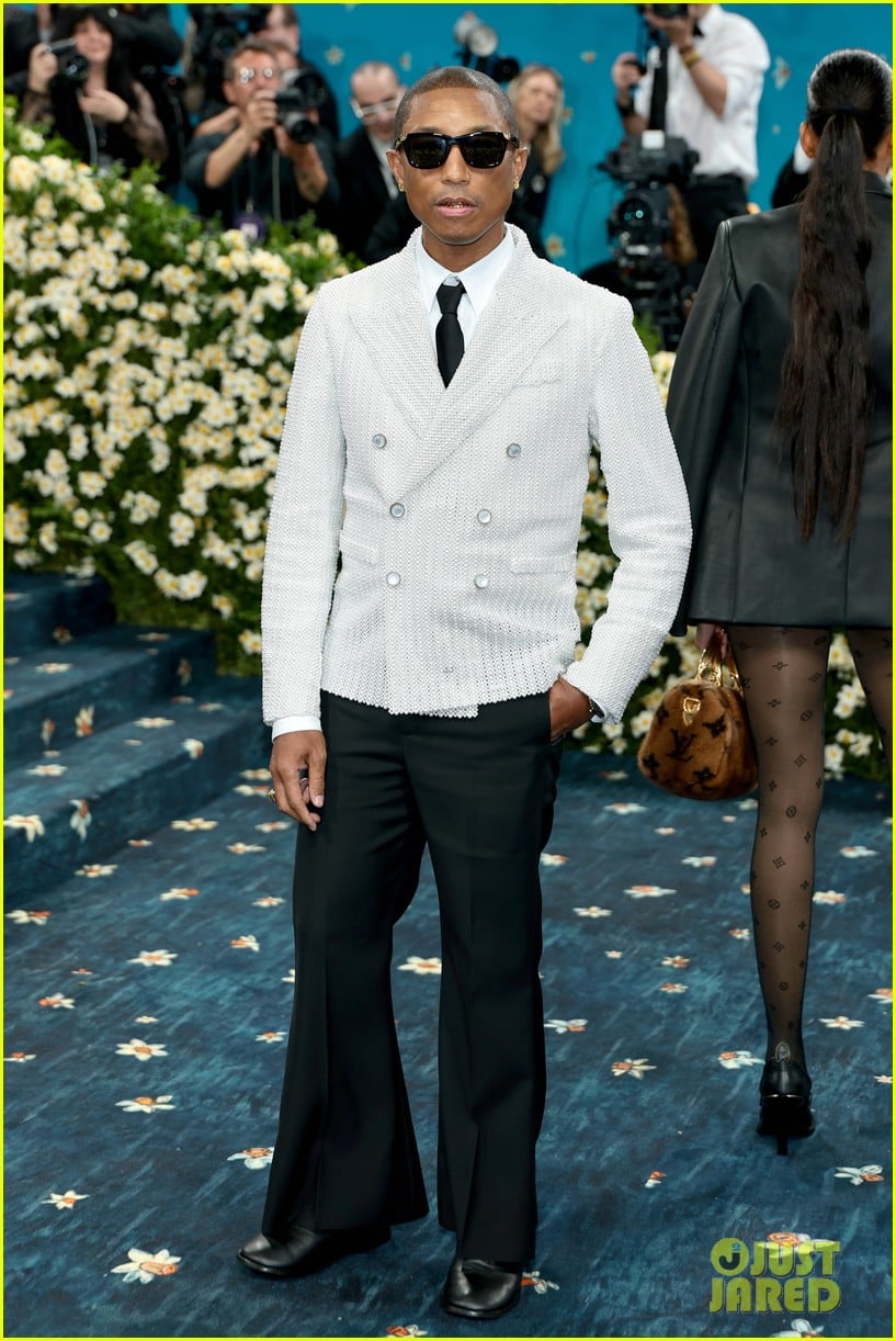 Co-Chair Pharrell Williams & Wife Helen Lasichanh Arrive for Met Gala ...