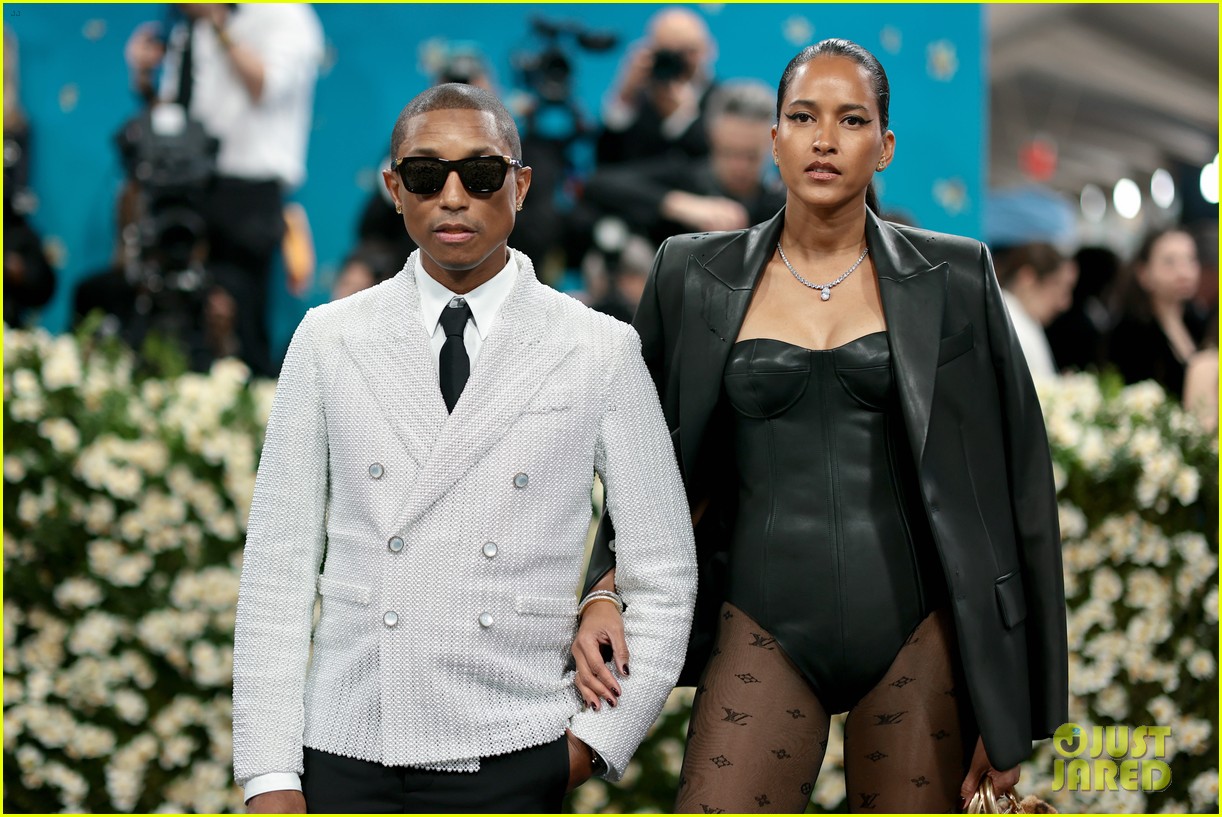 Co-Chair Pharrell Williams & Wife Helen Lasichanh Arrive for Met Gala 2025: Photo 5152954 ...